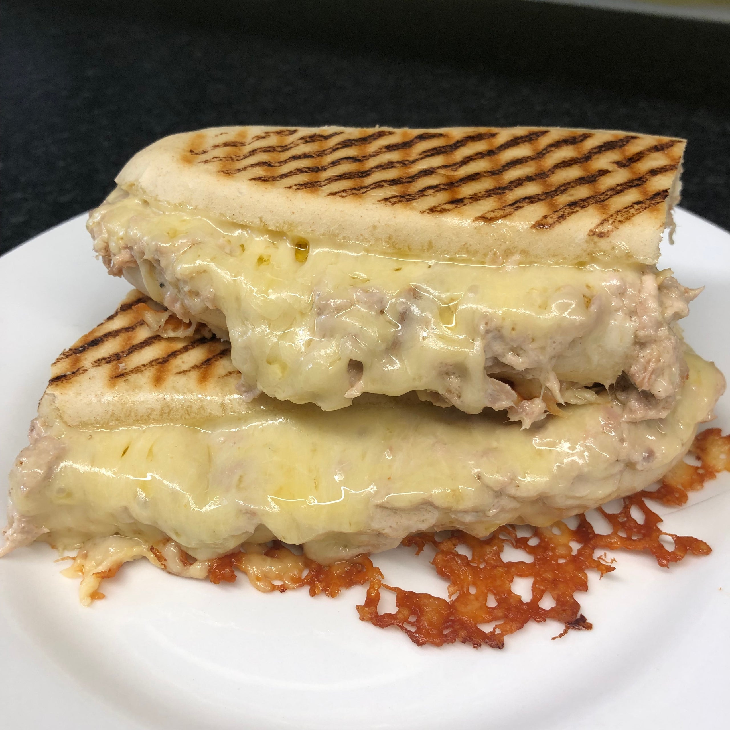 Tuna mayonnaise, cheddar cheese Panini | Kitty’s Coffee Shop